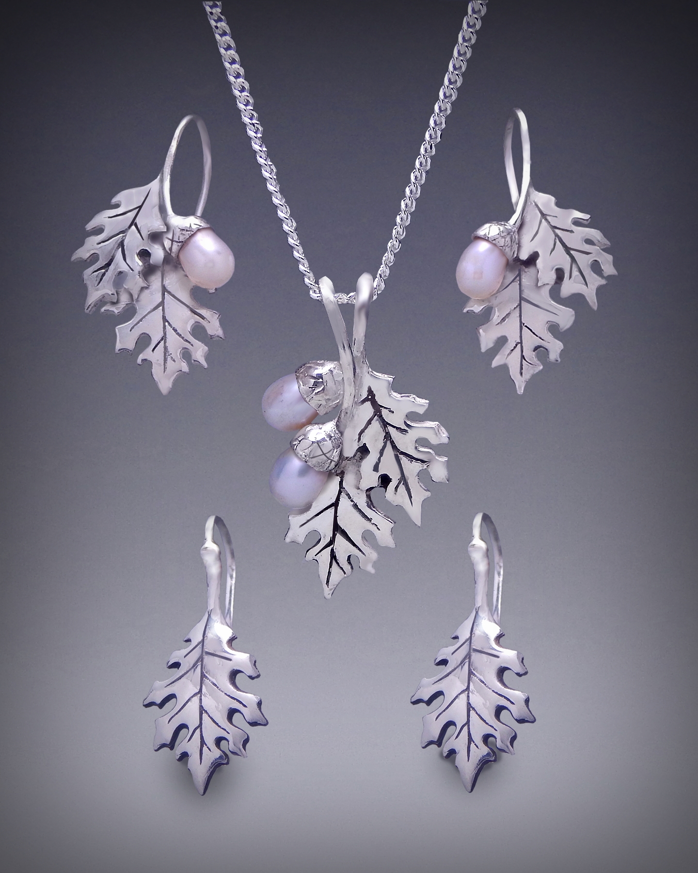 Oak with Pearl Earrings | John Mroczek